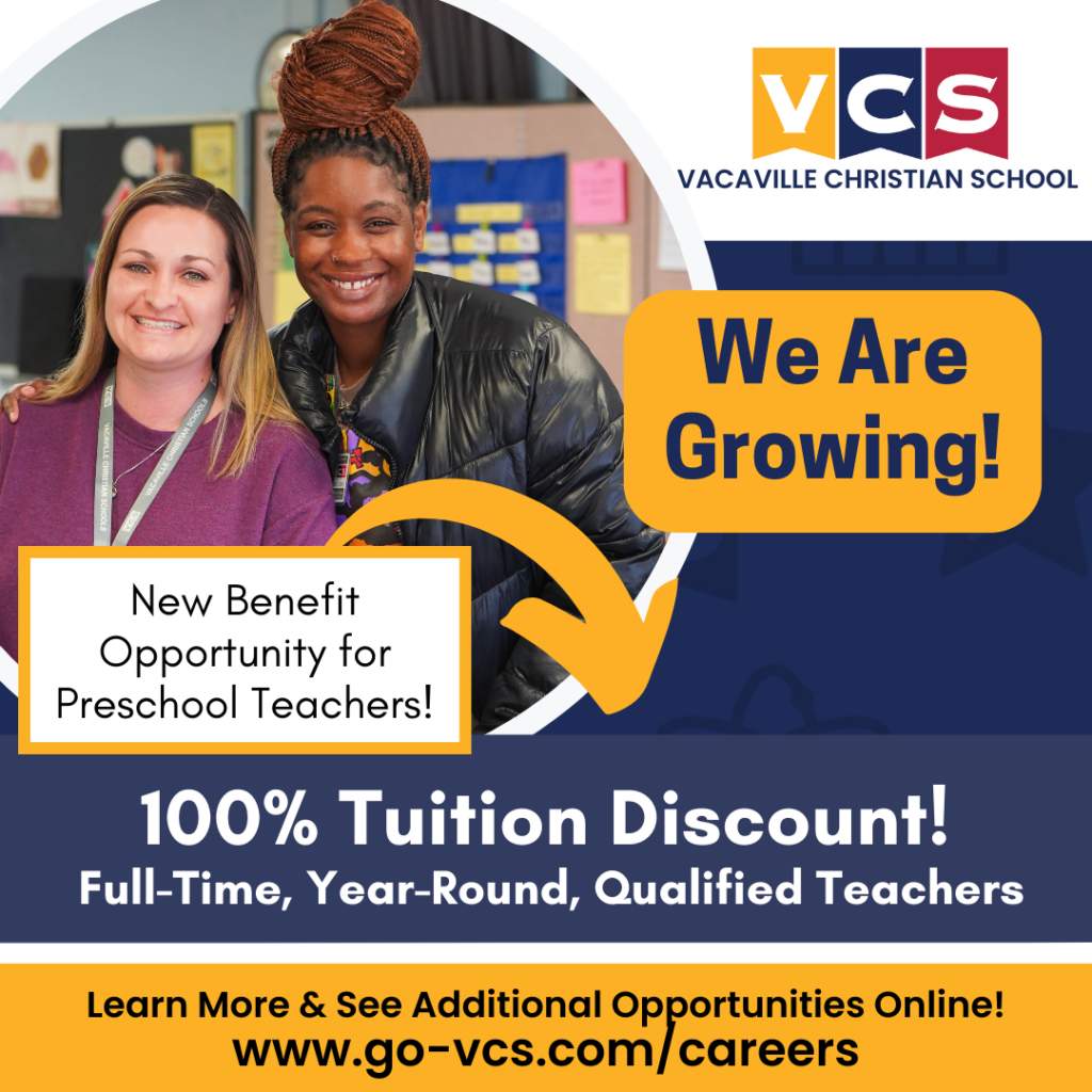 EMPLOYMENT OPPORTUNITIES - Vacaville Christian Schools